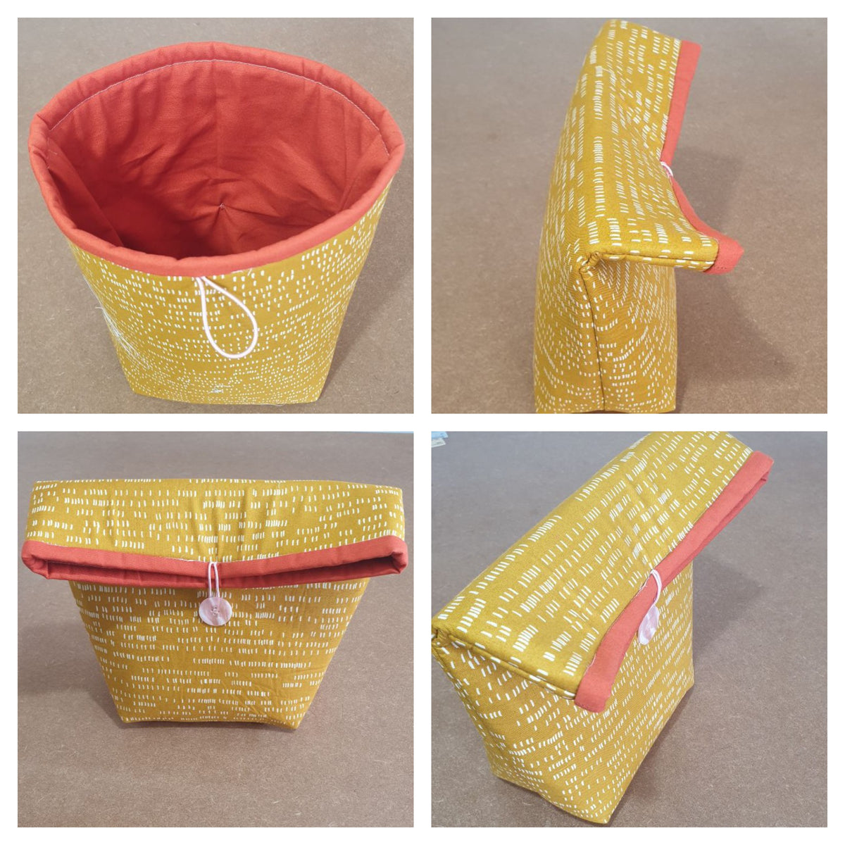 Fold Over Lunch Bag Beginner Sewing Pattern – Happy Days Sewing