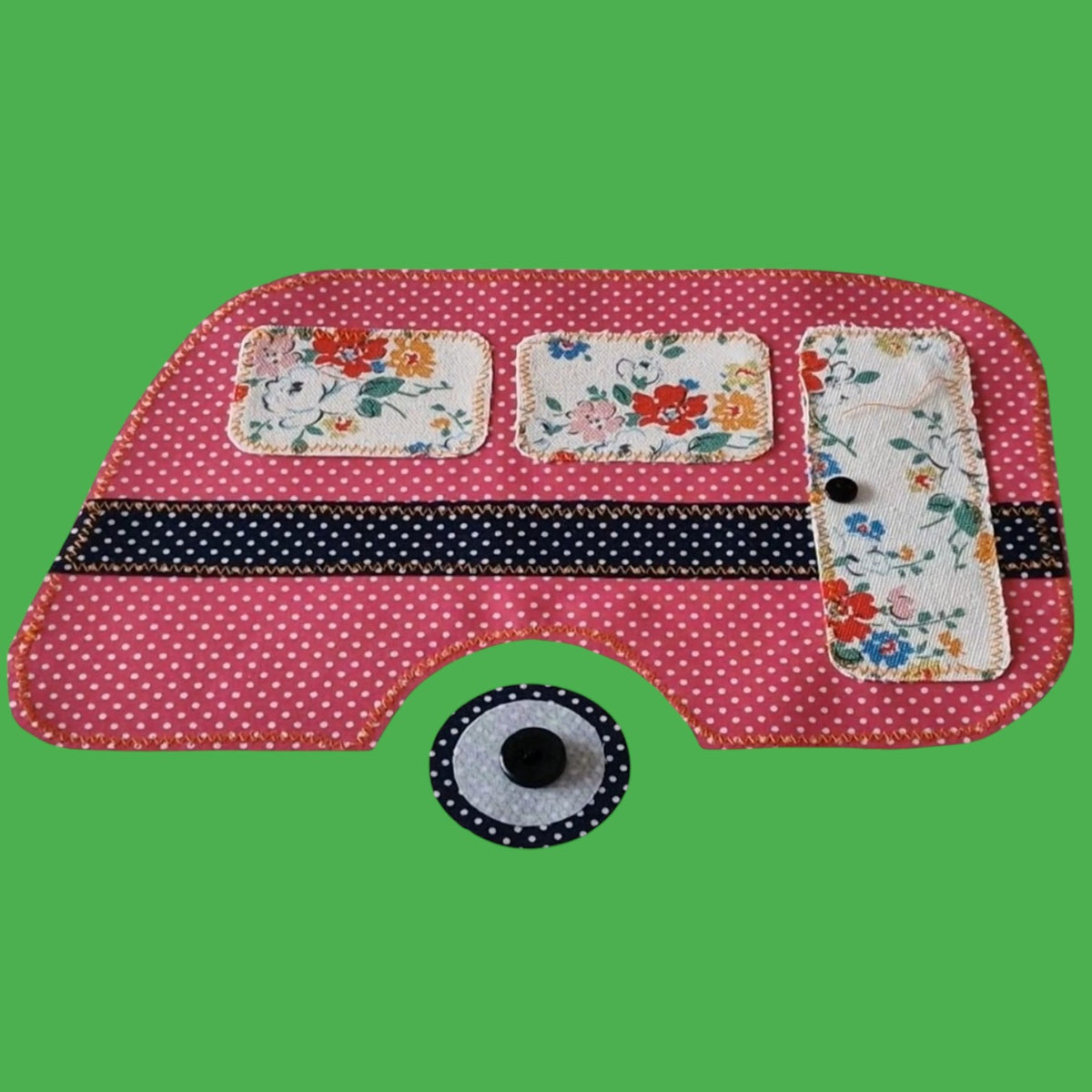 Caravan Applique Beginner Sewing Pattern - Easy DIY Cushion – Happy Days Sewing