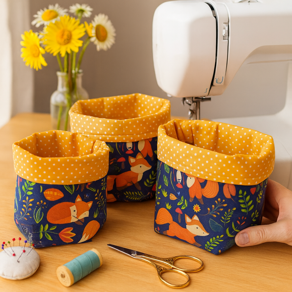 Organize with Style - Fabric Storage Basket Sewing Patterns for ...