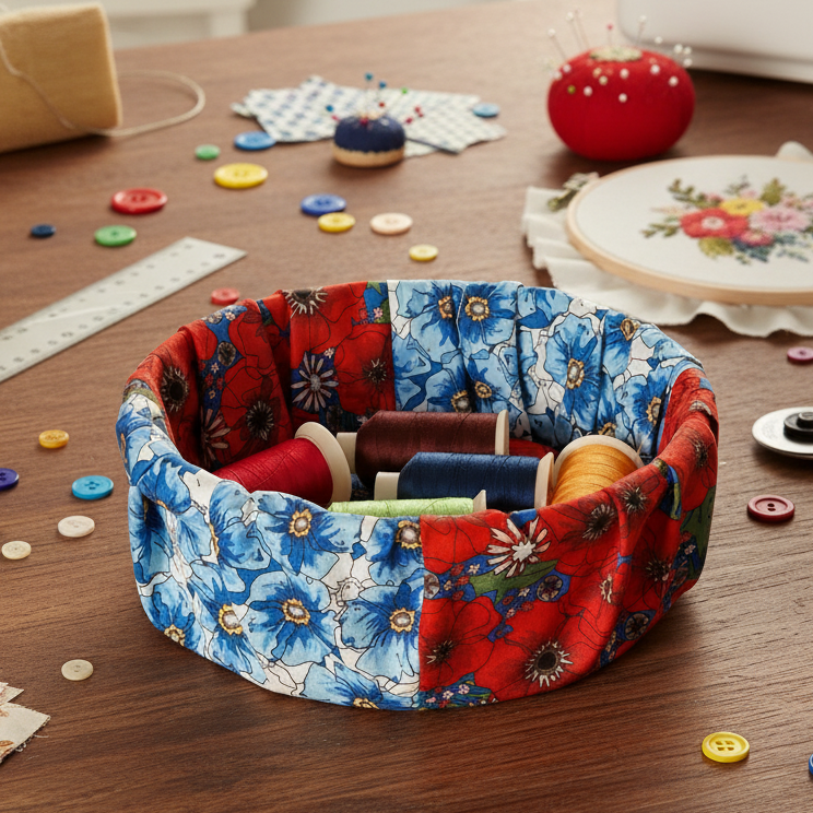 Craft Basket Beginner Sewing Pattern - Easy Sewing Project for ...
