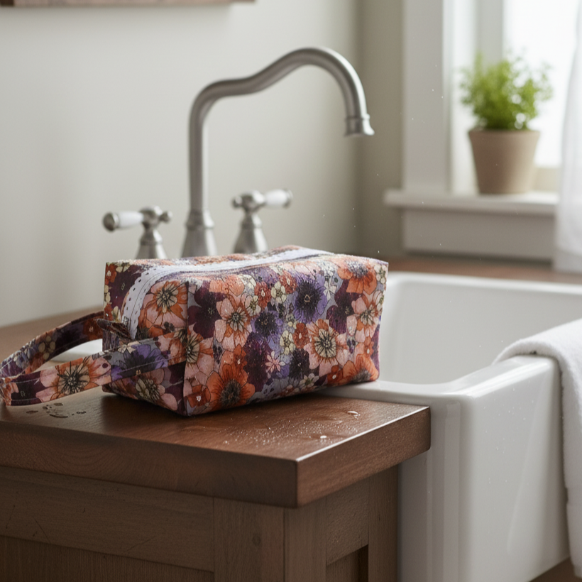 DEVON Wash Bag Devon - Beginner Sewing Pattern for Lace Zipper Wash Bag ...