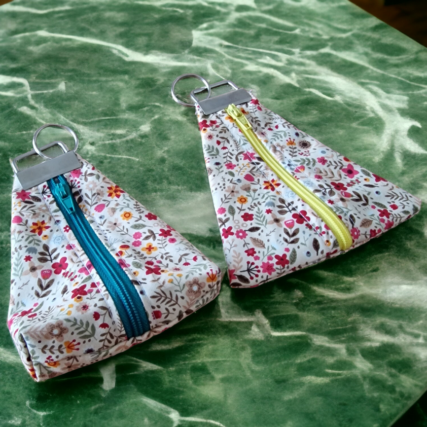 Beginner Sewing Pattern: Key Fob Zipper Purse | Easy DIY Craft ...