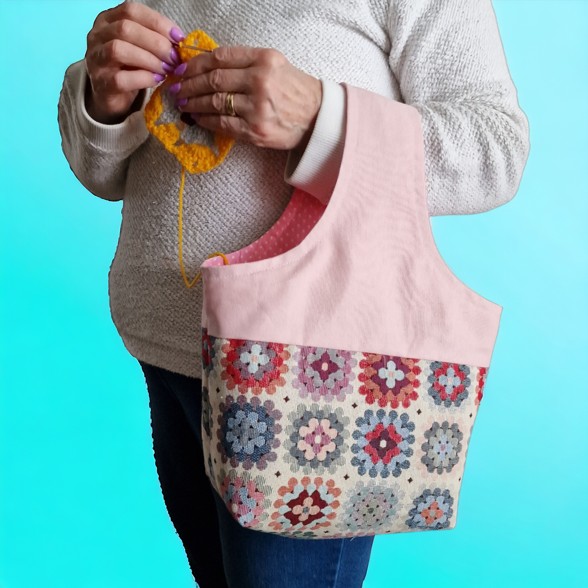 PUDSEY Knitting & Crochet Bag - Beginner pdf Sewing Pattern – Happy ...