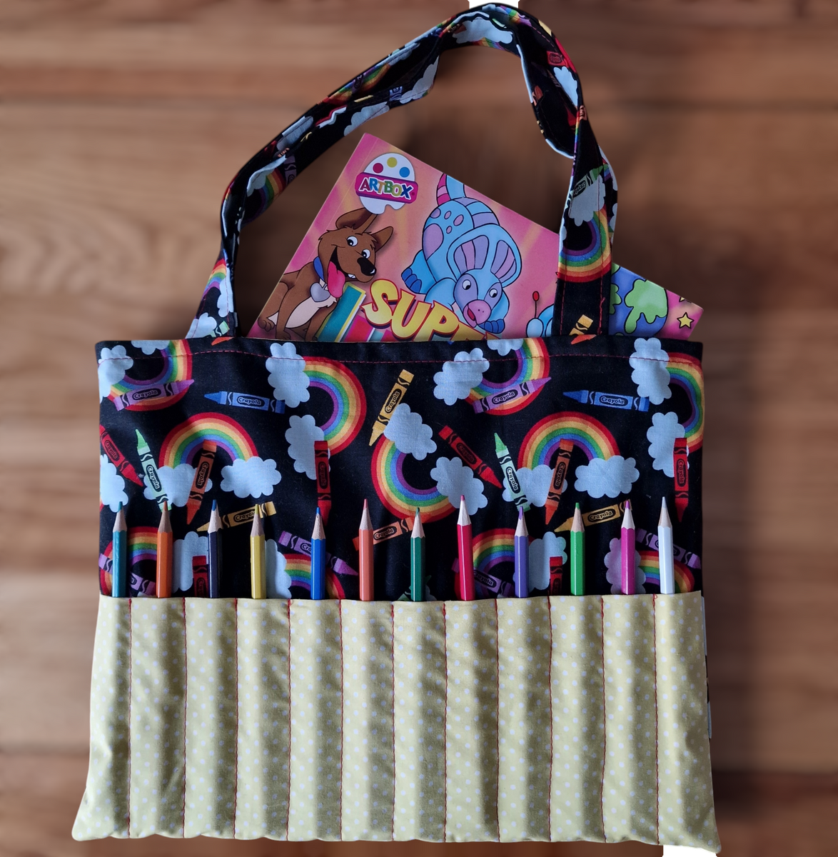 Easy Codie Crayon Bag Beginner Sewing Pattern for Art Supplies – Happy ...