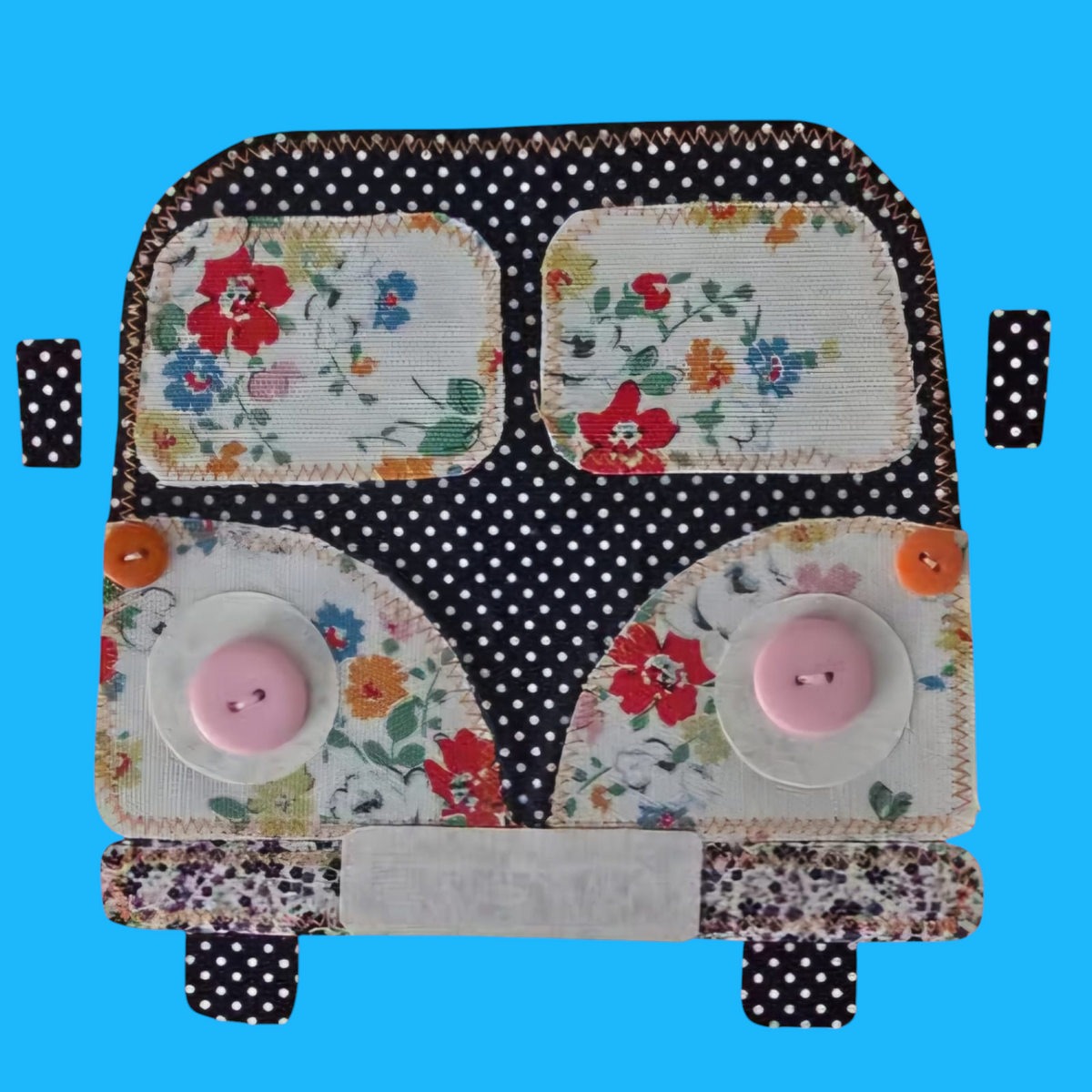 Campervan Applique Beginner Sewing Pattern | Easy DIY Design - Happy ...