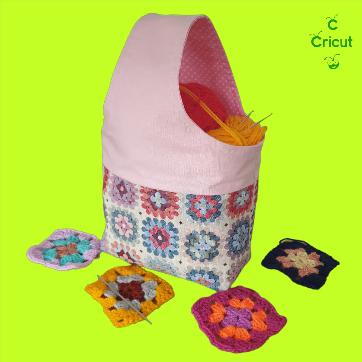 PUDSEY Knitting Crochet Bag Beginner Sewing Pattern with SVG Cutting F ...