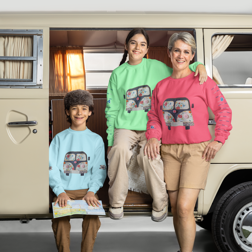 Campervan Applique Beginner Sewing Pattern | Easy DIY Design - Happy ...